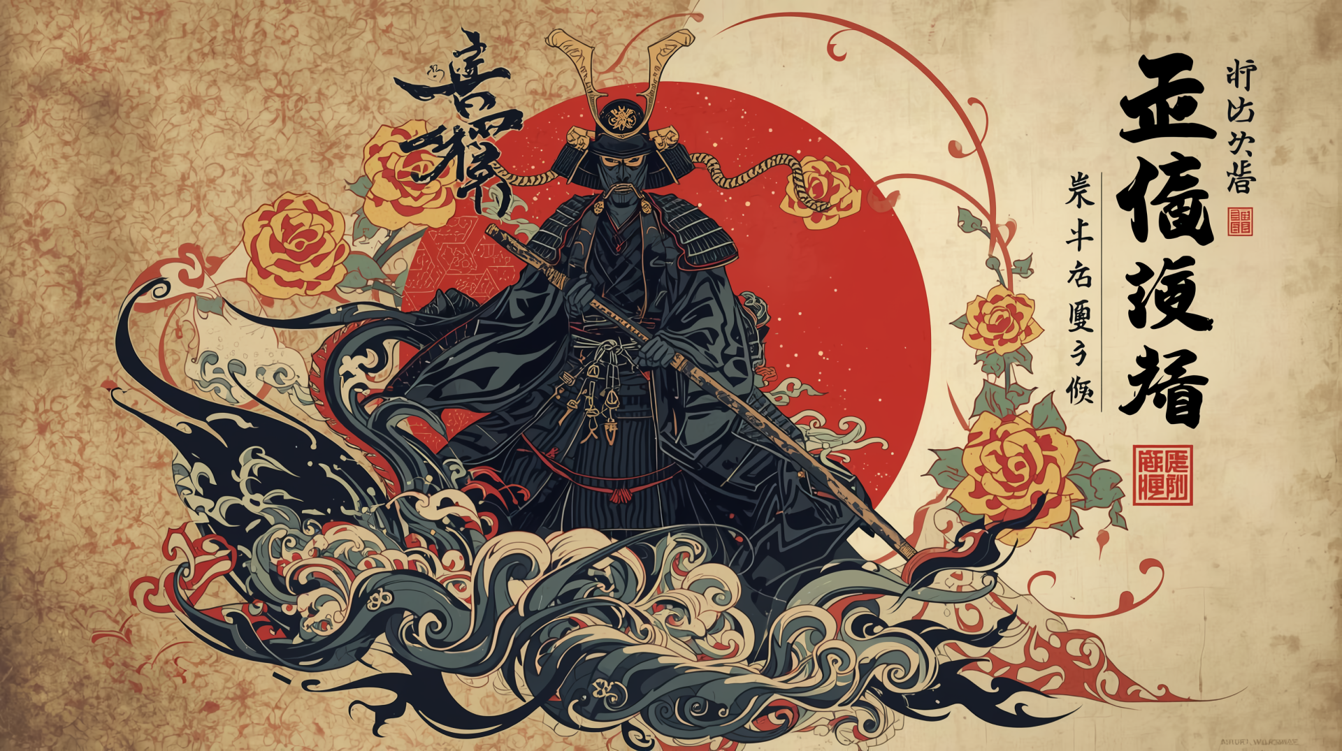 Wallpaper Samurai by Gotischwolf