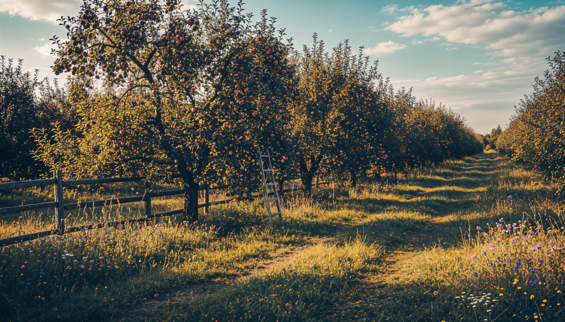 Apple Orchard in 4K — Ultra HD Wallpaper by QuantumCurator