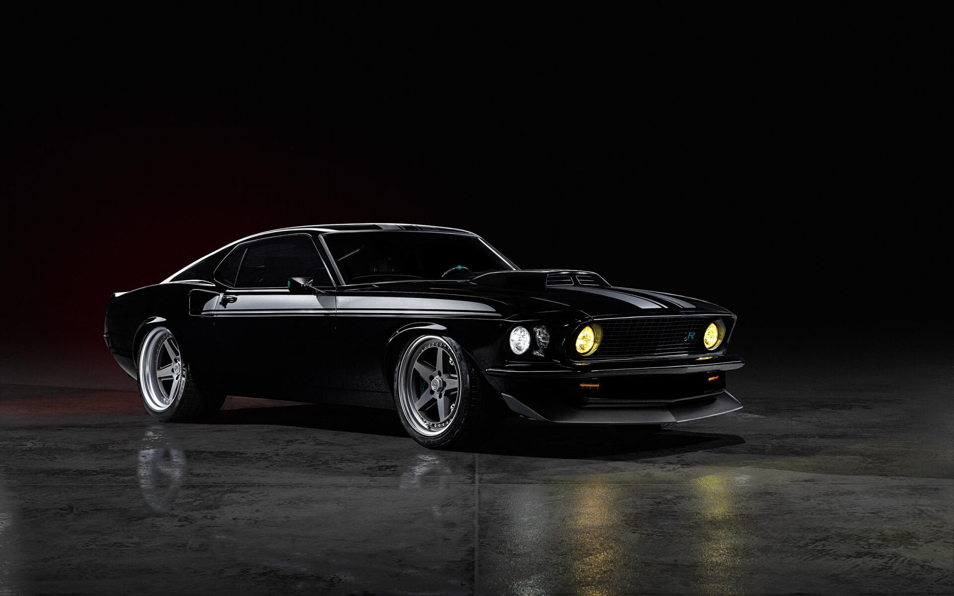 Download Black Car Vehicle Ford Ford Mustang Mach 1 1969 Ford Mustang ...