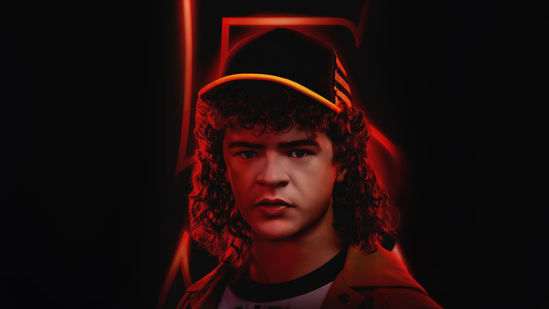 Stranger Things — Hawkins Neon Portrait (5K Ultra HD Wallpaper)