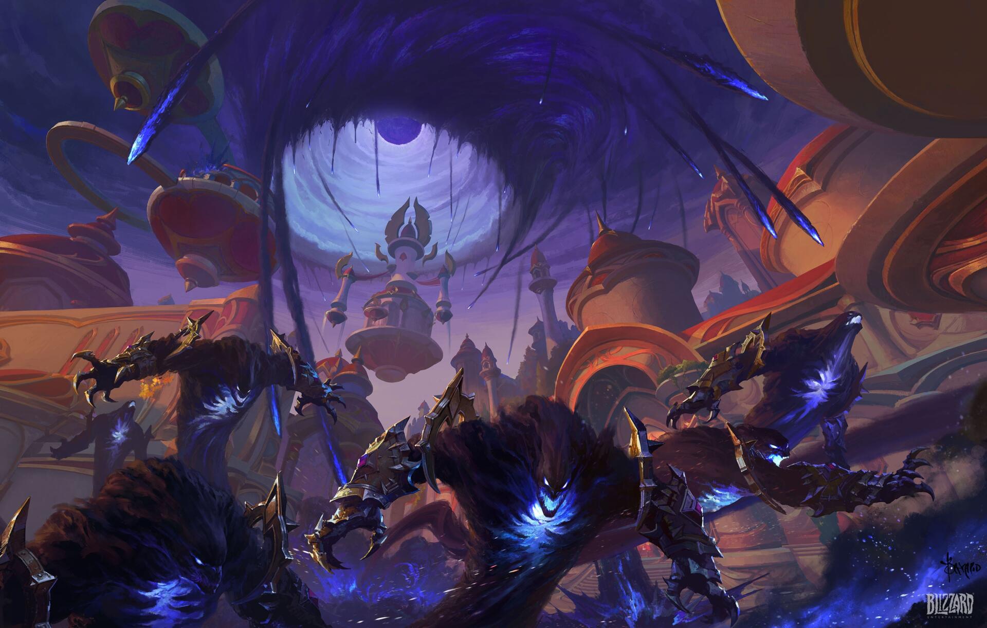 World of Warcraft — Voidstorm Onslaught (2K Quad HD Wallpaper) by Bayard Wu