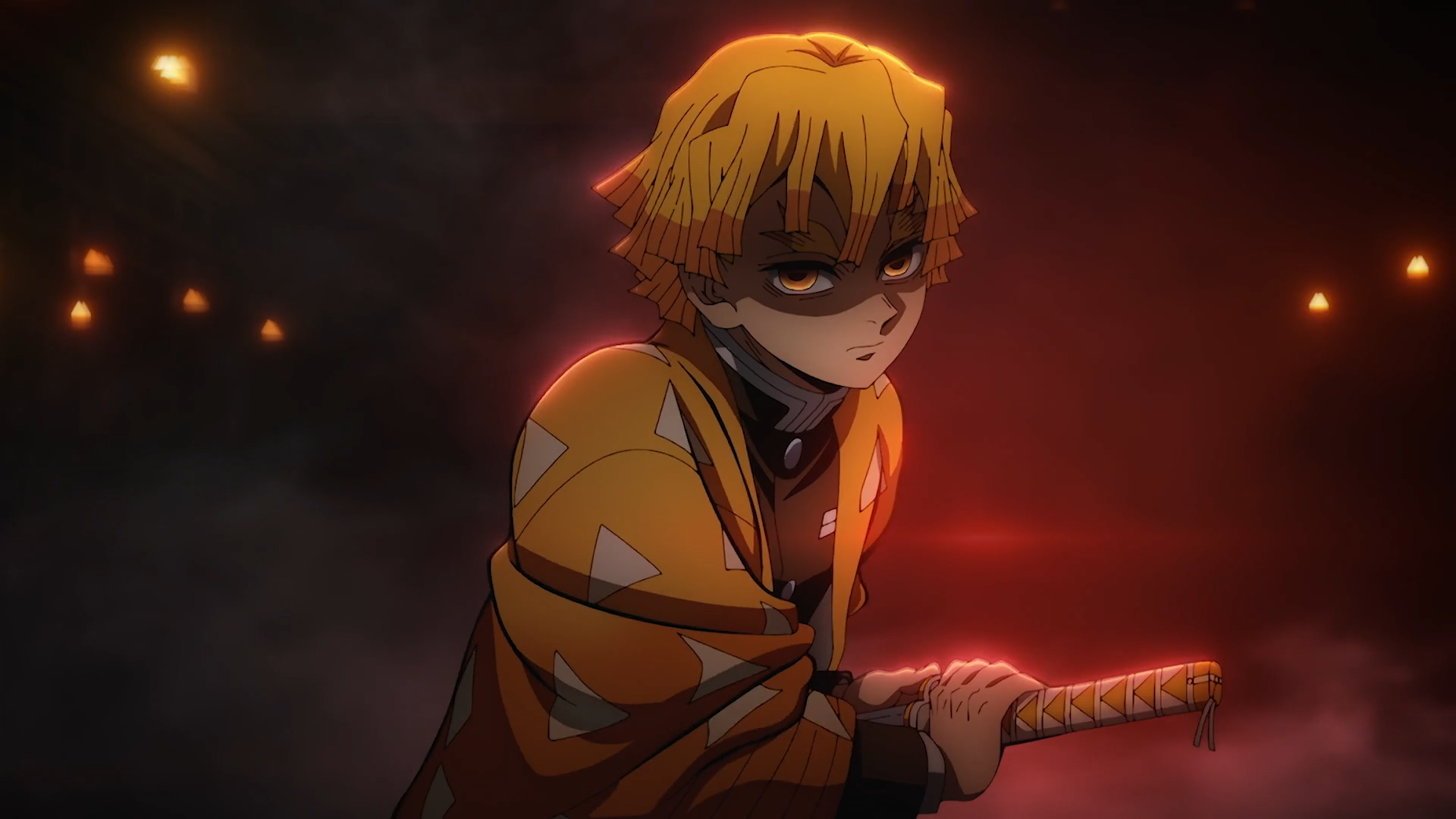 Zenitsu's Thunder — Demon Slayer HD Wallpaper | 1920x1080 | Wallpaper Abyss