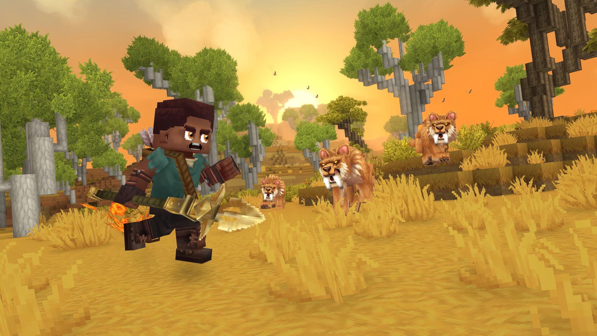 Hytale: Savanna Pursuit — 2K Quad HD Wallpaper