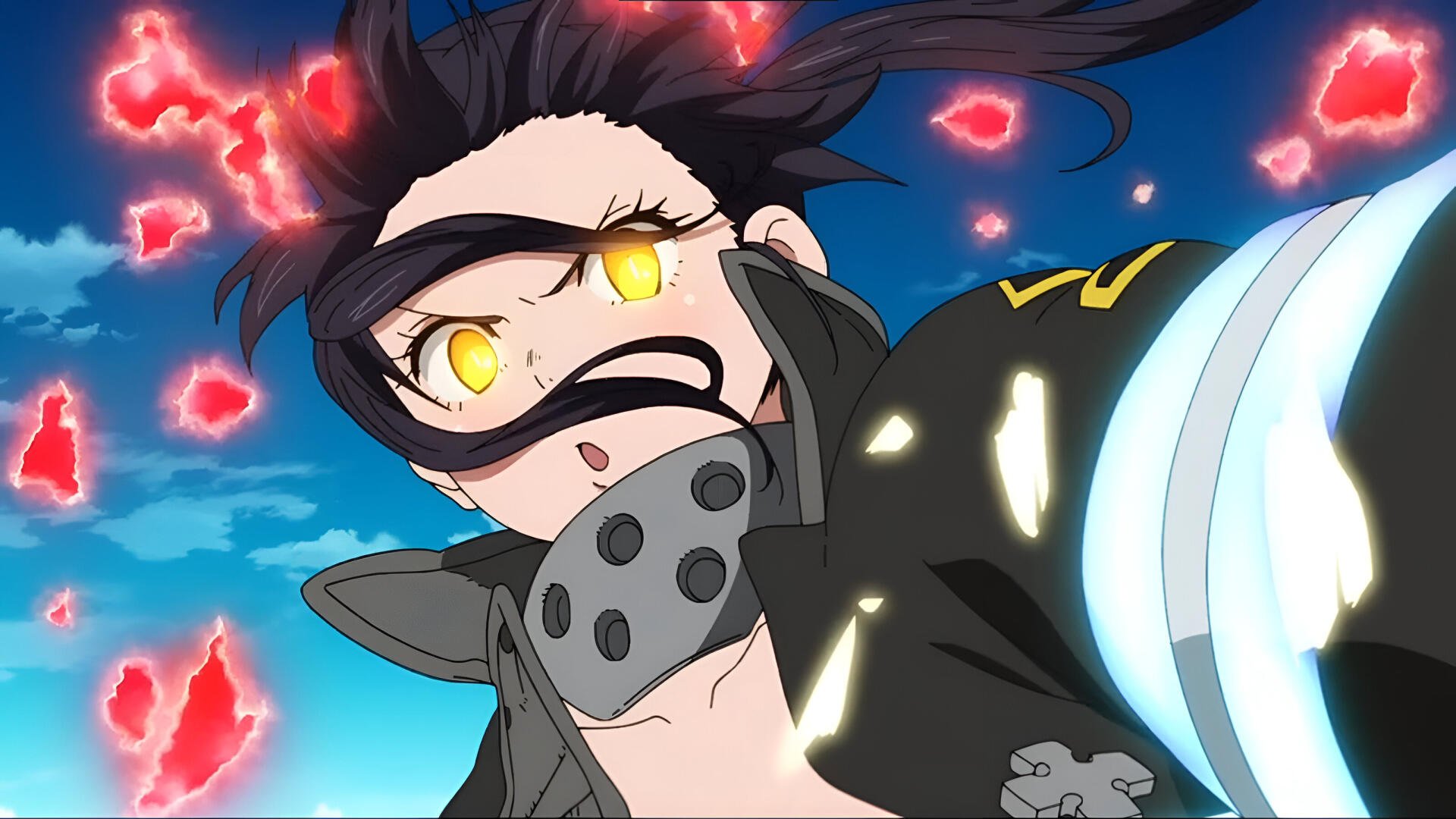 Tamaki Kotatsu — Fire Force 2K Quad HD Wallpaper: Blazing Cat Strike