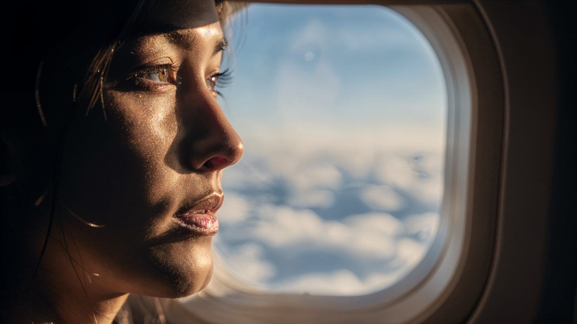 Window Seat Reverie — 4K Ultra HD Wallpaper by QuantumCurator