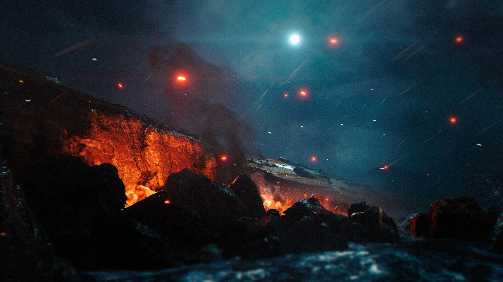 007 First Light — Ember Coast HD Wallpaper | 2560x1439 | Wallpaper Abyss