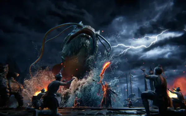 Where Winds Meet — 4K Ultra HD Wallpaper: Sunset Warrior