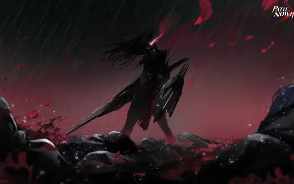 Path to Nowhere: Neon Triangle Eye — 4K Mobile Wallpaper