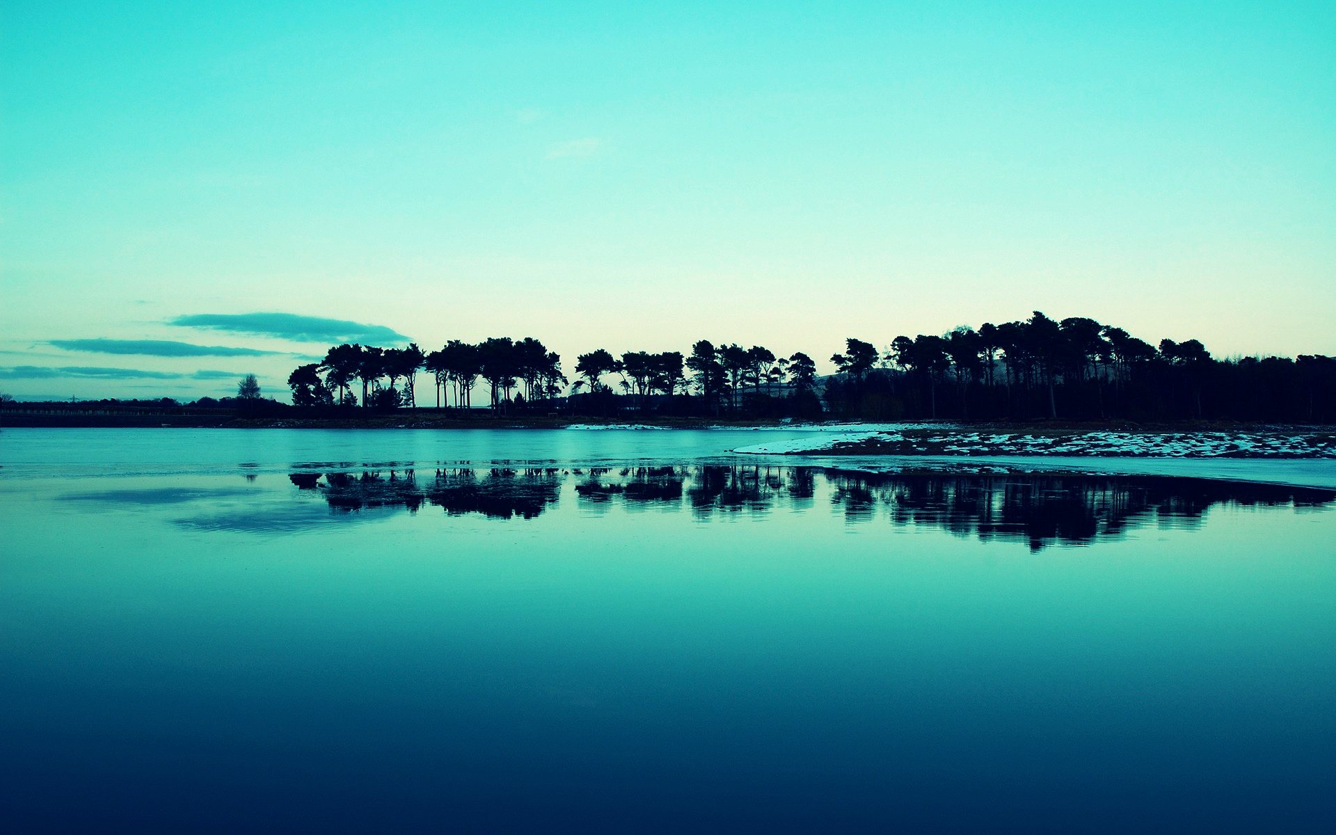 Download Nature Landscape Water Reflection Tree HD Wallpaper