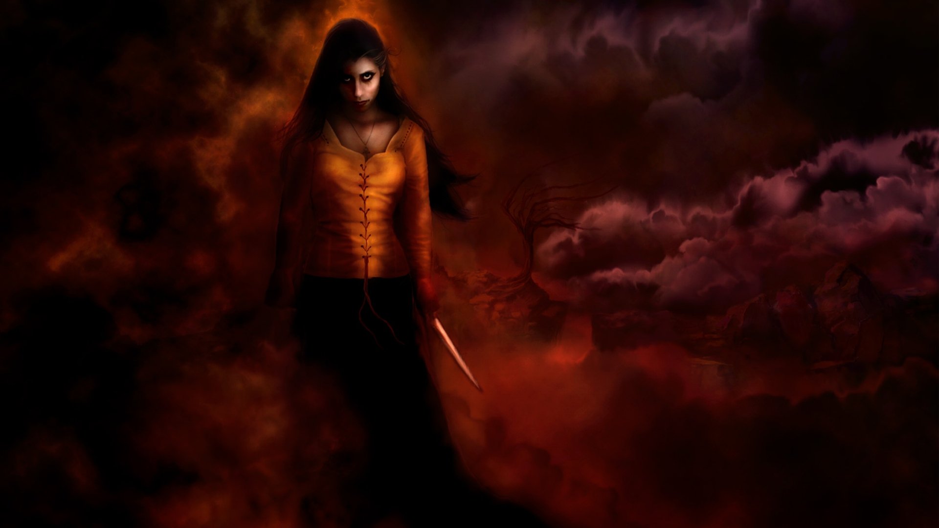 Download Dark Woman HD Wallpaper