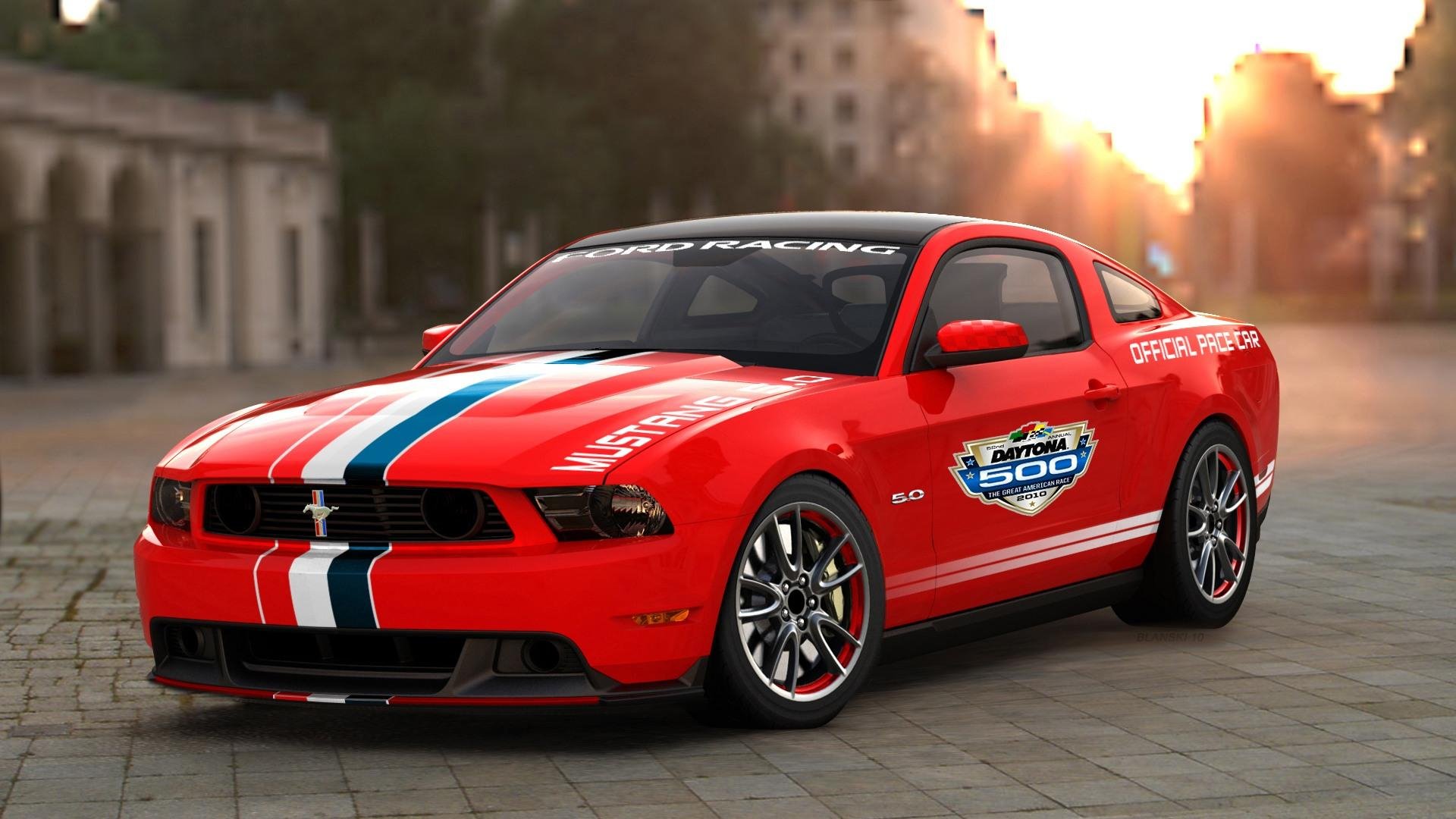 Stunning HD Ford Mustang Racing Beauty Wallpaper
