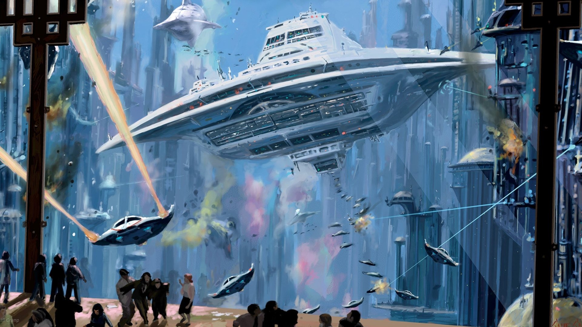 Download Sci Fi Spaceship HD Wallpaper