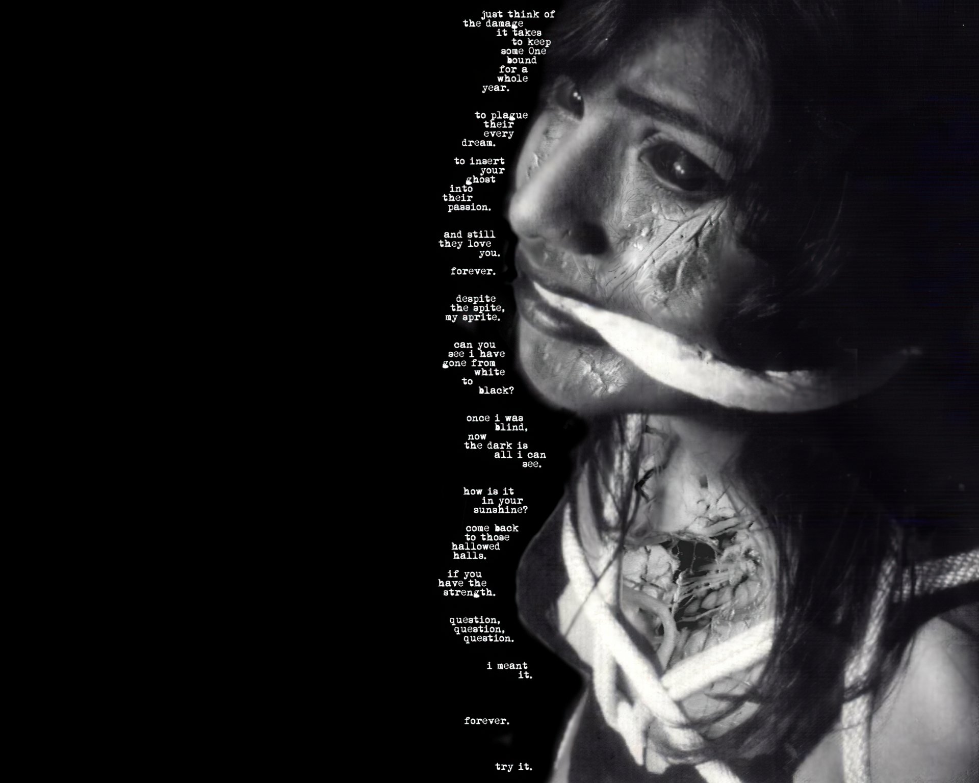 Shadowed Grace: HD Dark Woman Wallpaper