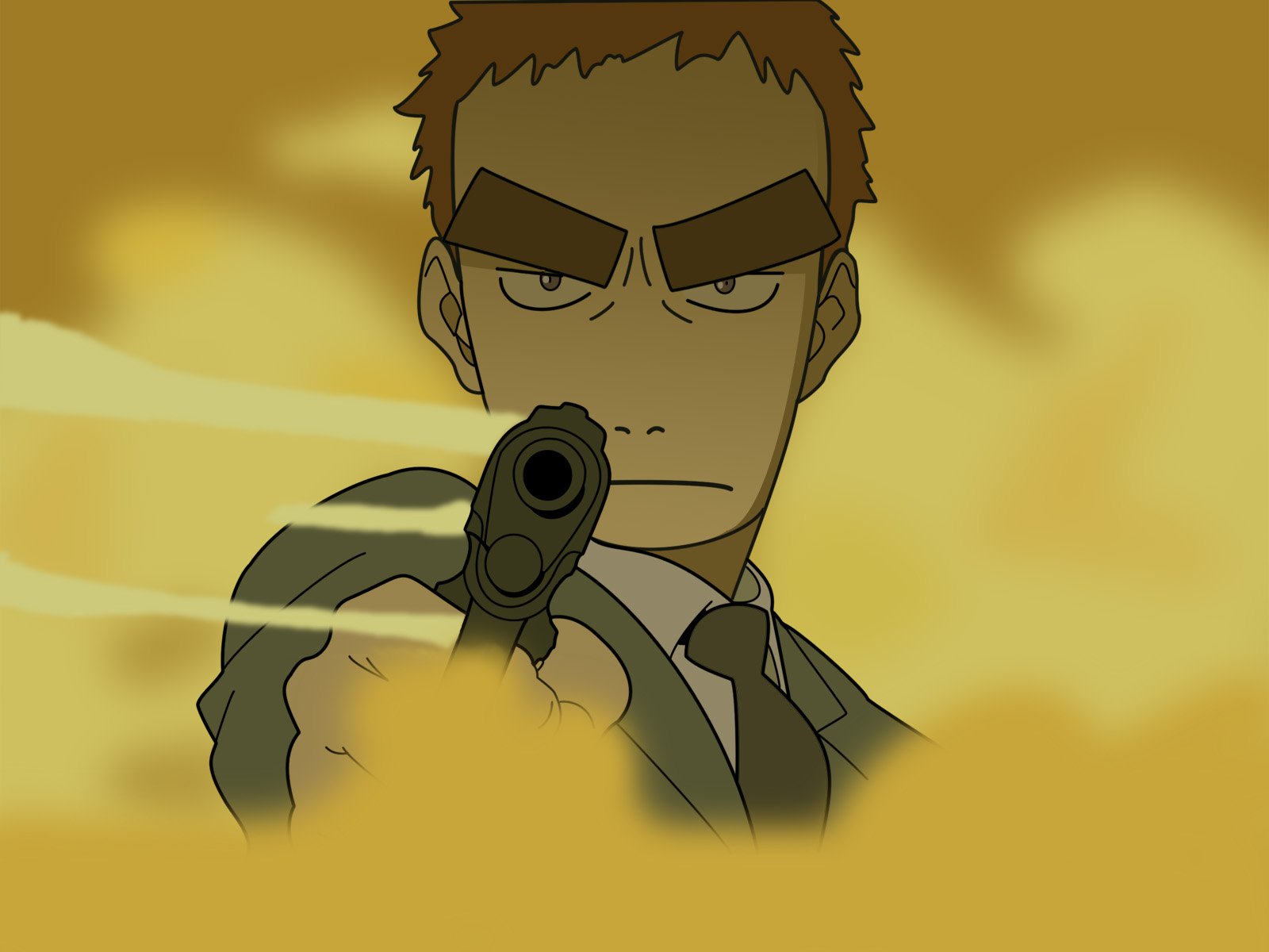 FLCL HD Wallpaper: Intense Moments Unleashed | 1600x1200 | Wallpaper Abyss