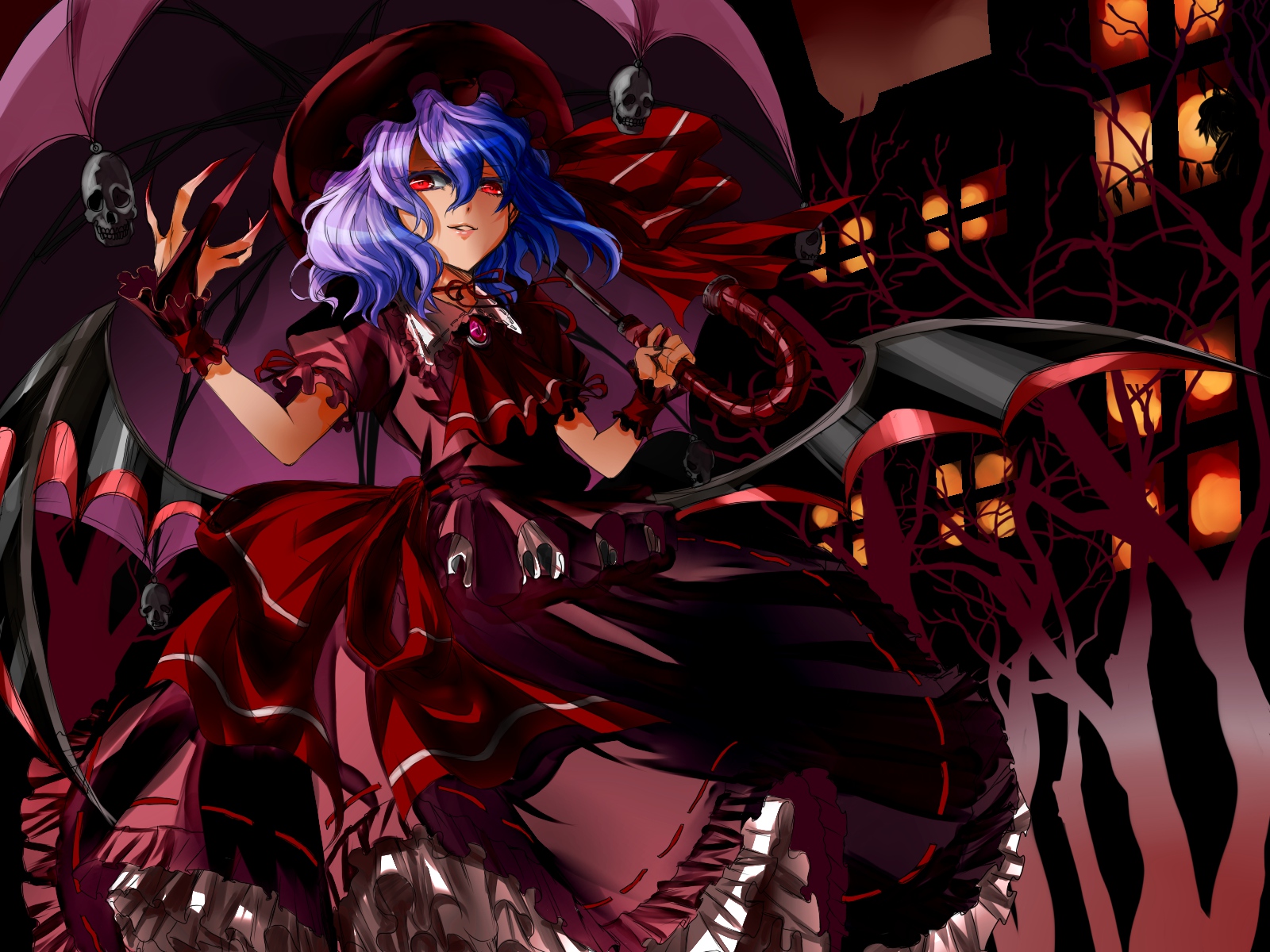 Download Remilia Scarlet Anime Touhou Wallpaper