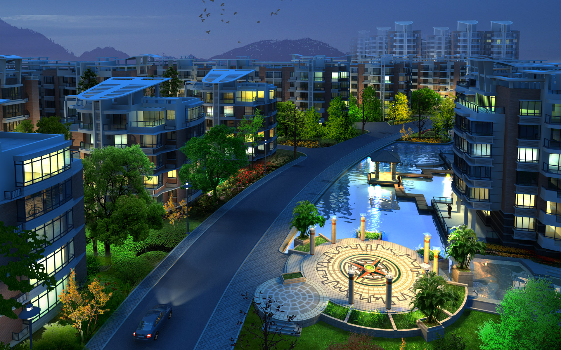 Download Artistic City HD Wallpaper