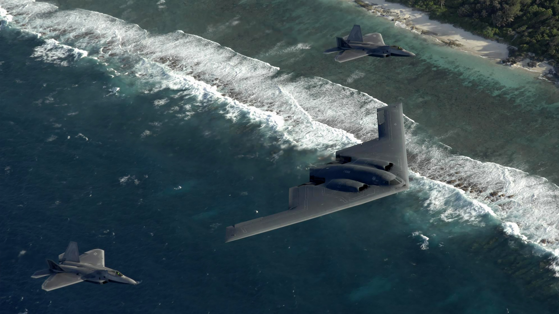 HD Wallpaper Of Stealth Military Aircraft In Action