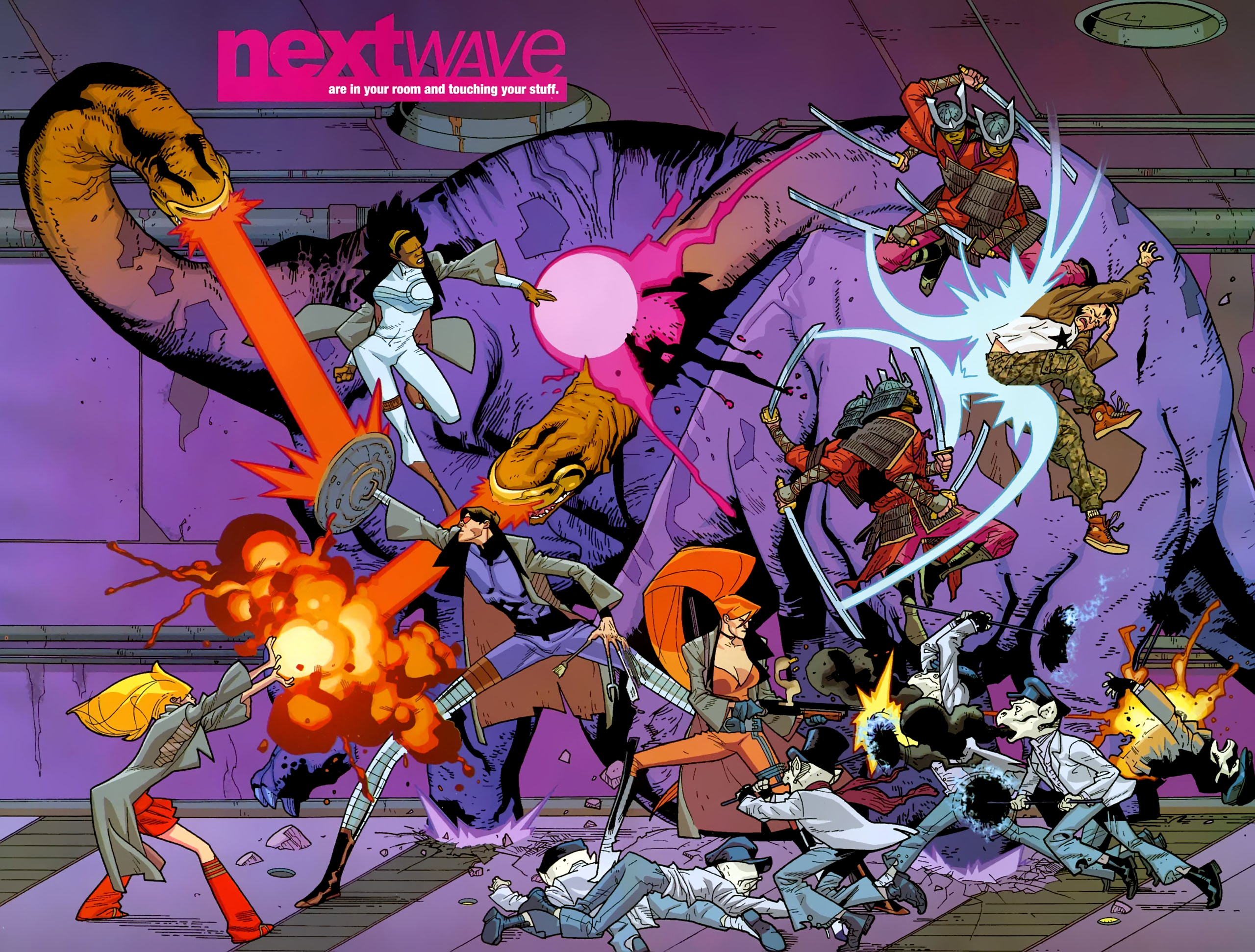 Download Comic Nextwave HD Wallpaper