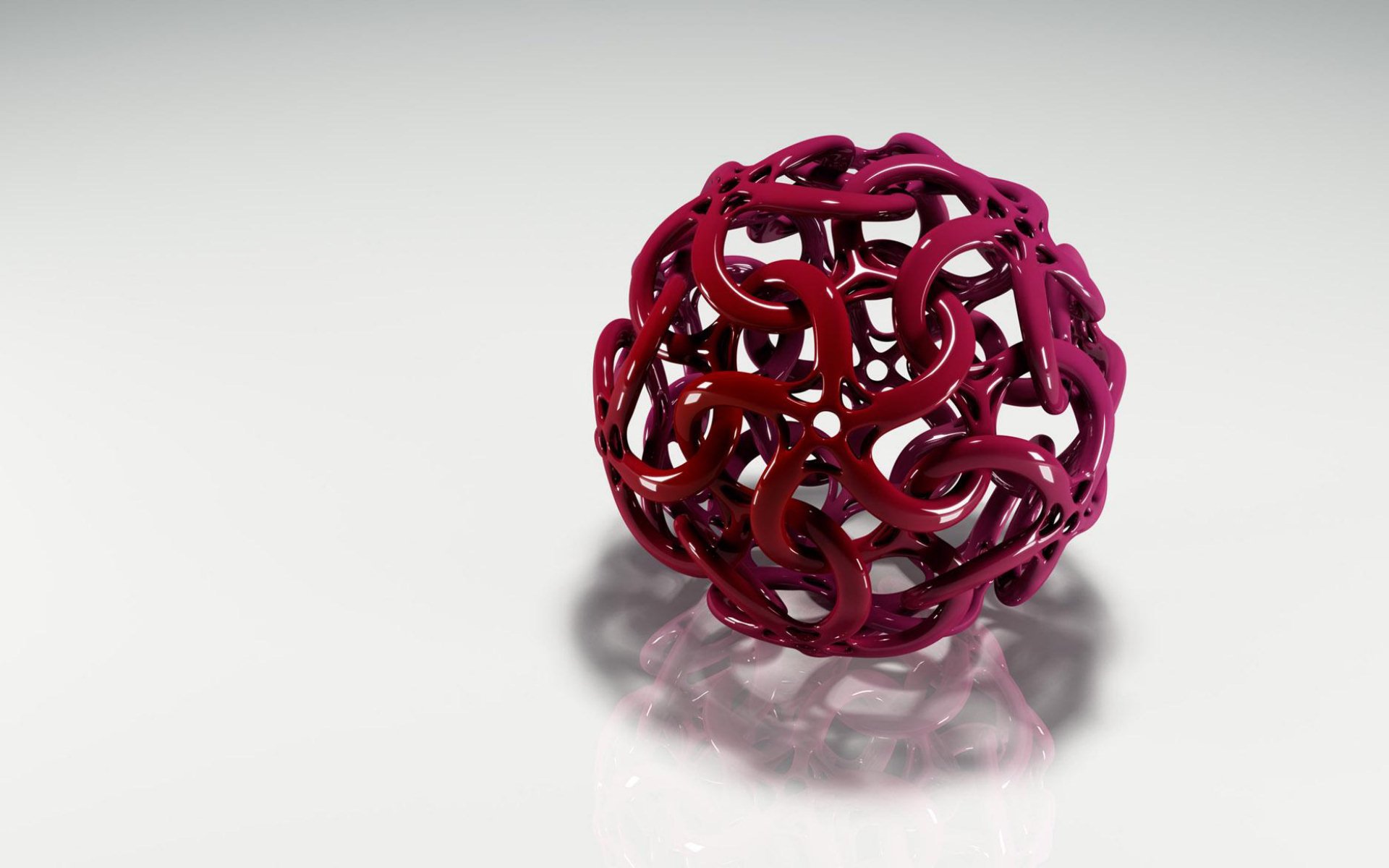 HD Crimson Knot | Red Lattice Orb | Scarlet Spiral Sphere | 1920x1200 ...