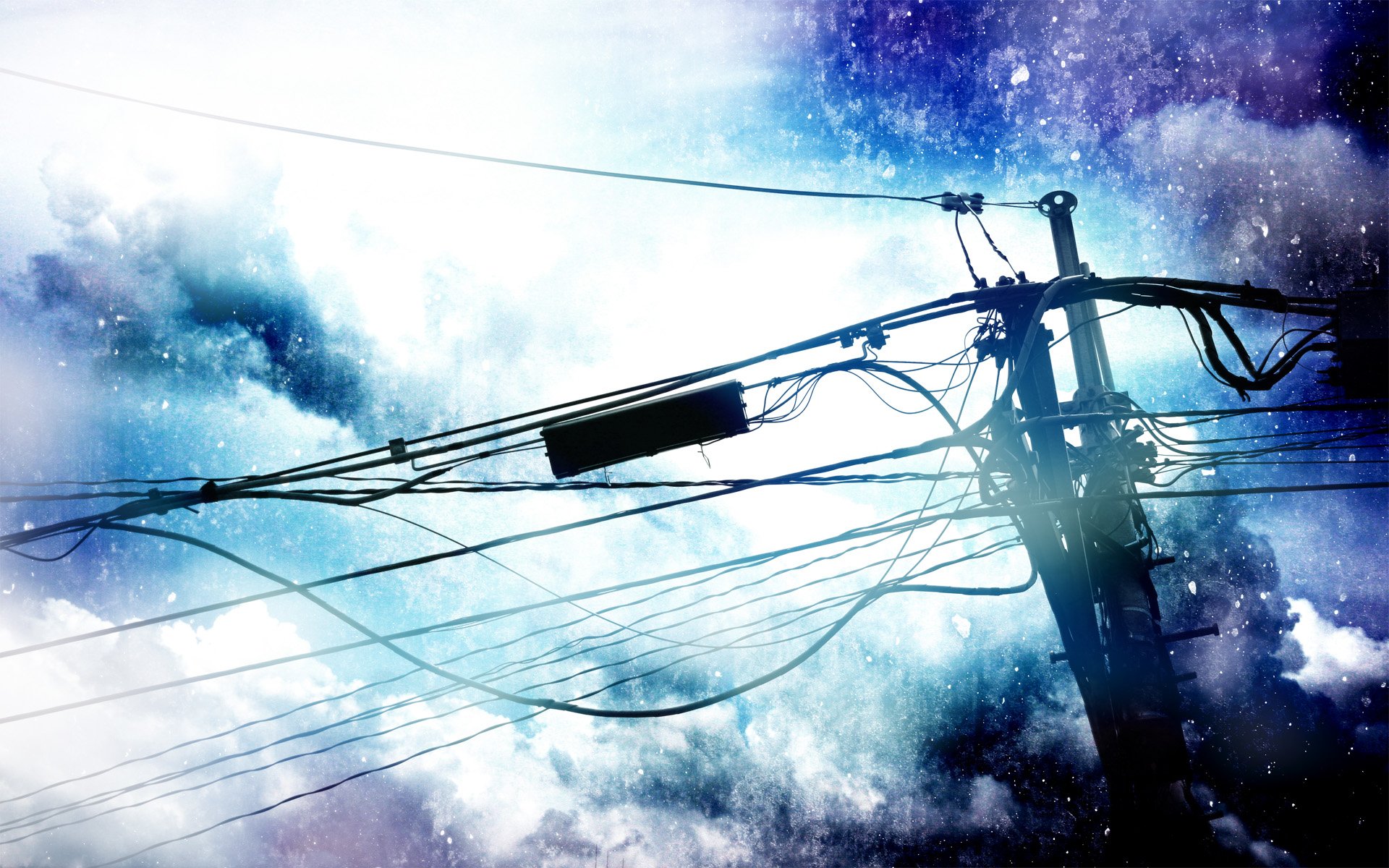 Man Made Power Line HD Wallpaper