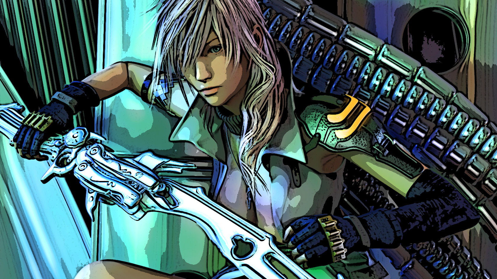 Download Comic Lightning Wallpaper