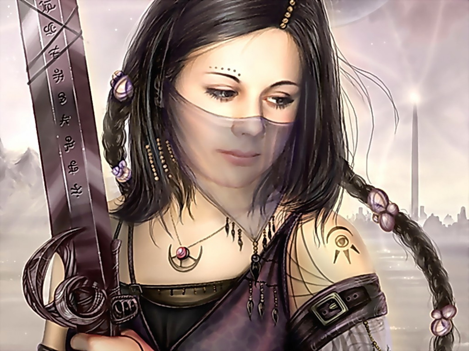 Fantasy Woman Warrior - Stunning HD Wallpaper