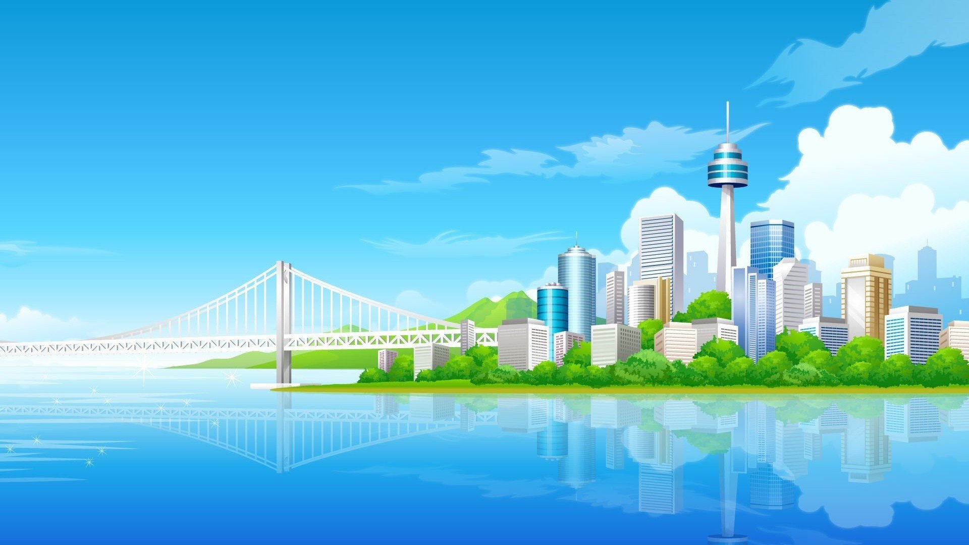 Download Artistic City HD Wallpaper