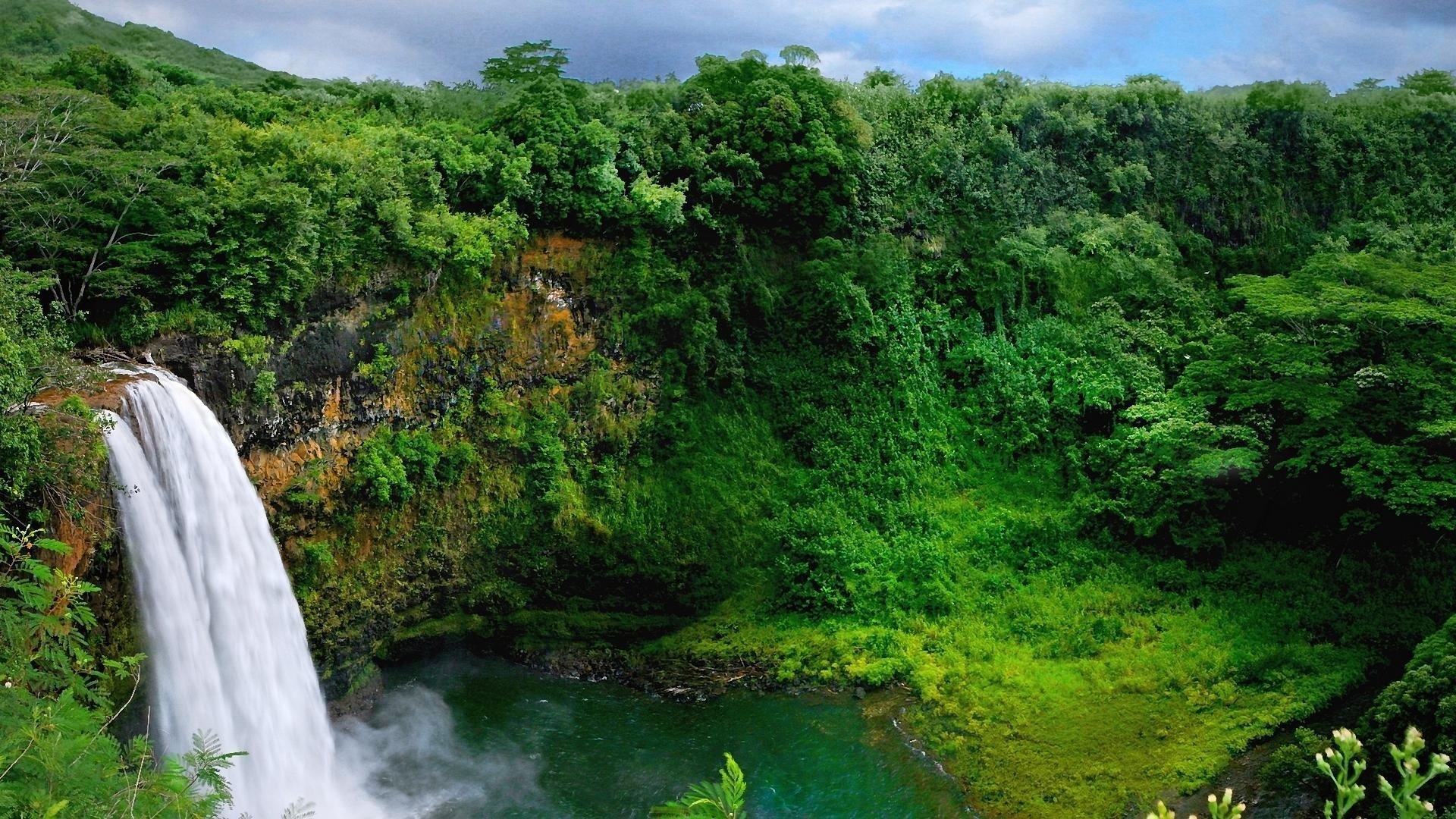 Download Nature Waterfall HD Wallpaper | 1920x1080 | Wallpaper Abyss