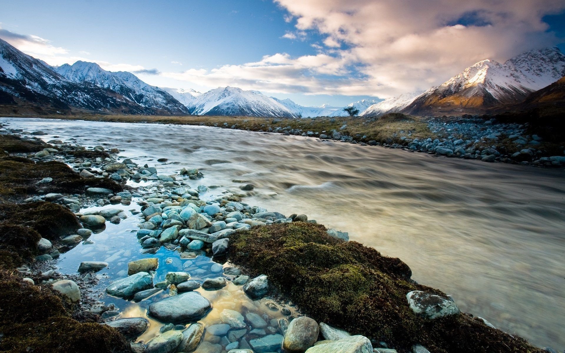 Glacial River Serenity — HD Nature Wallpaper | 1920x1200 | Wallpaper Abyss