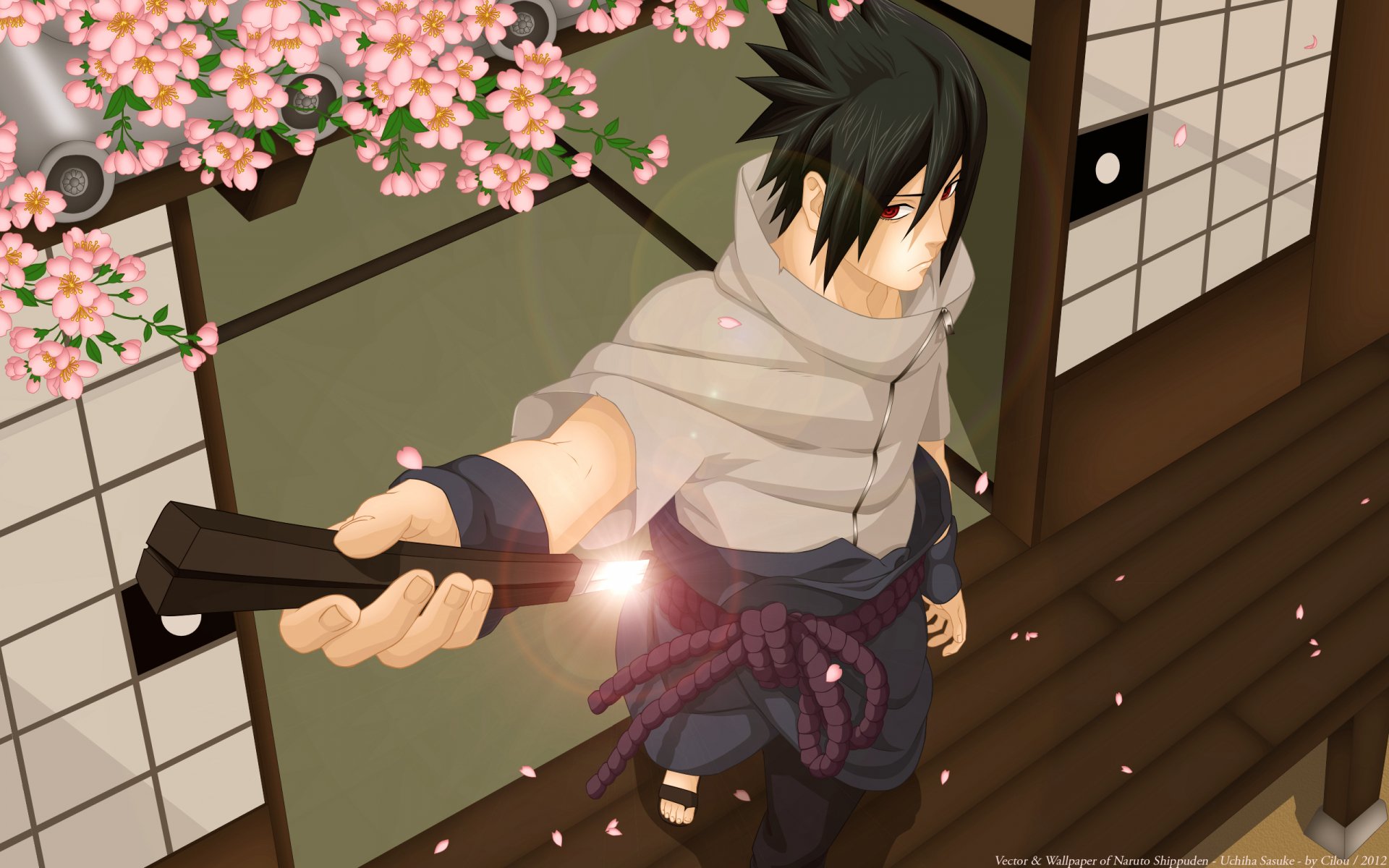 Sasuke Uchiha Springtime HD Anime Wallpaper