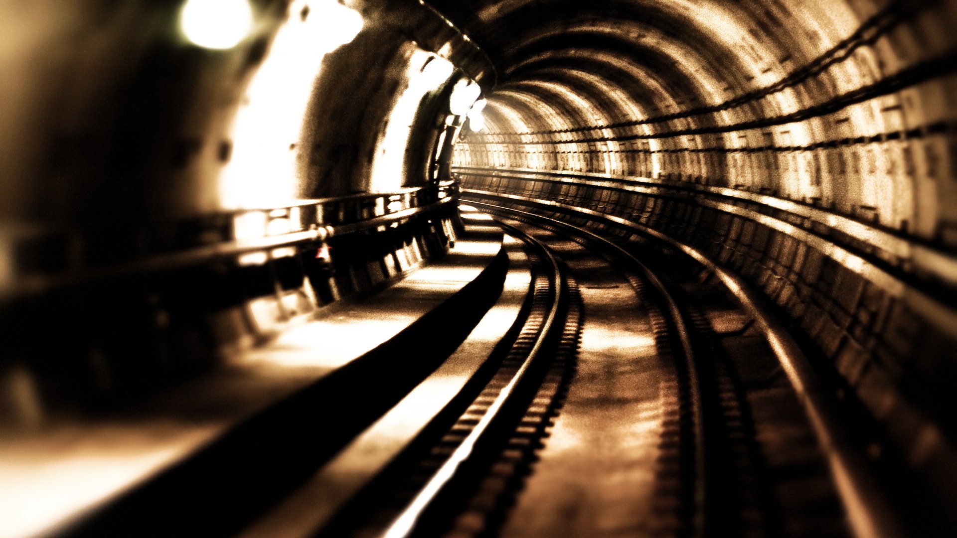 Download Man Made Tunnel HD Wallpaper