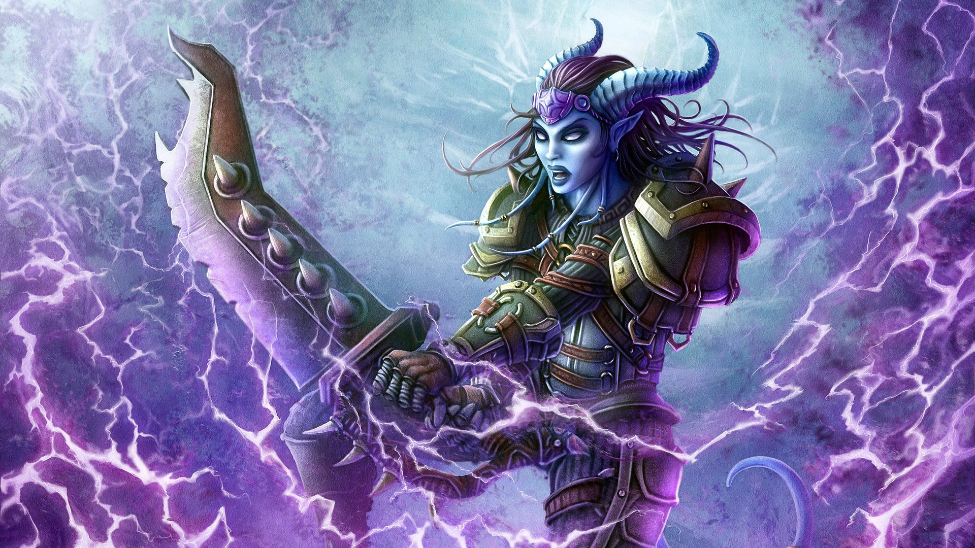 Epic World of Warcraft HD Wallpaper: Fierce Nightborne Warrior in ...