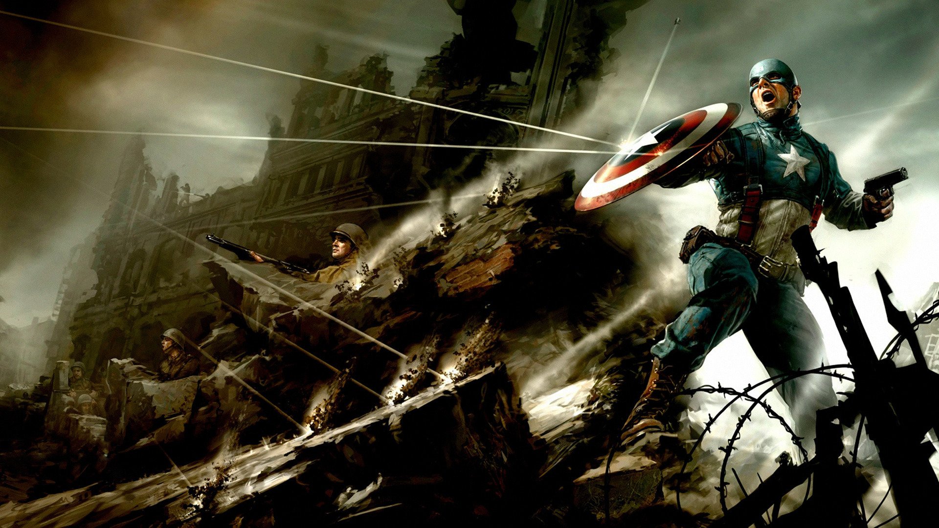 Download Comic Captain America HD Wallpaper