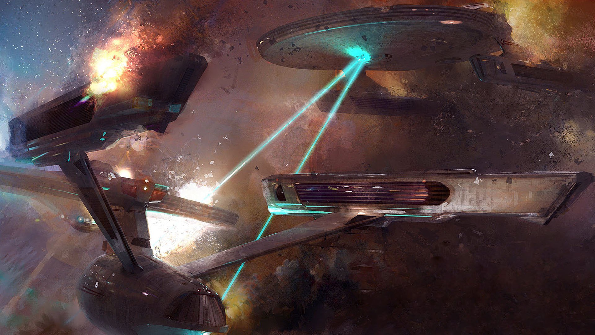 Star Trek Battle Scenes Wallpaper STAR TREK WOLF 359 BATTLE SCENE By