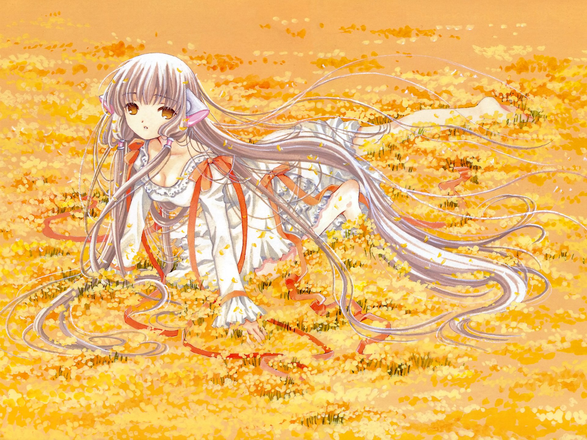 Chobits Elegance: Stunning 4K Ultra HD Anime Wallpaper by clamp