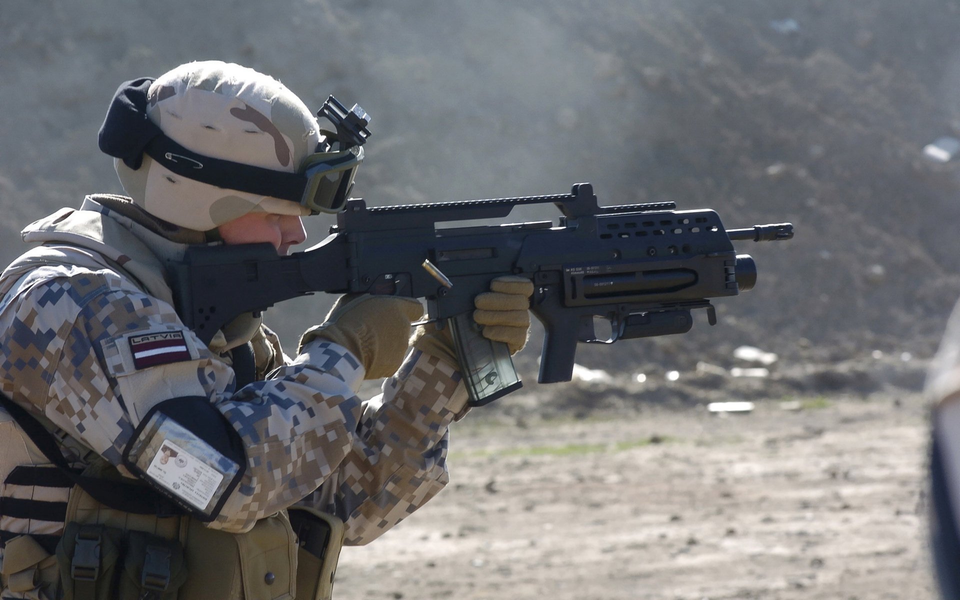 Elite Soldier in Action with Advanced Military Weapon – HD Wallpaper ...