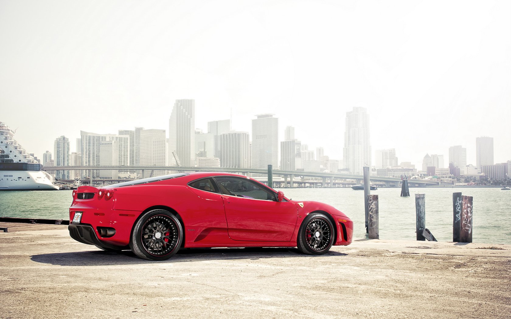 Stunning Ferrari HD Wallpaper: A Blend of Power and Urban Elegance