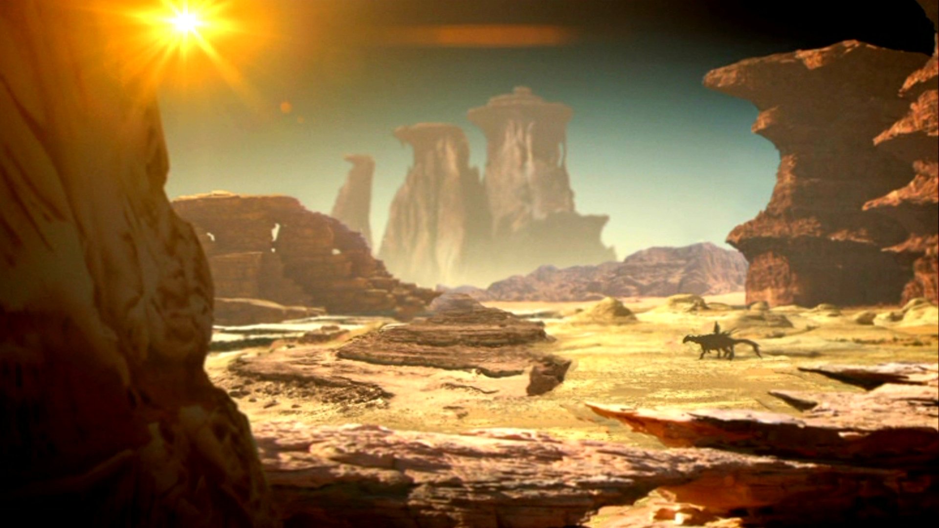 John Carter Movie HD Wallpaper: Epic Martian Desert Landscape
