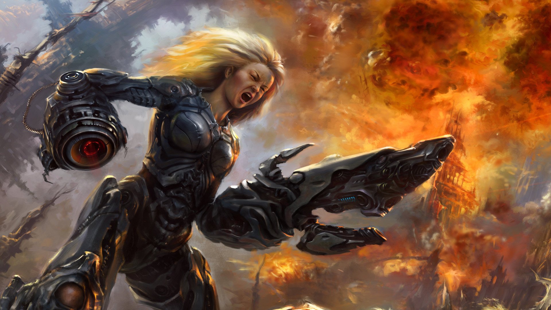 Download Sci Fi Cyborg HD Wallpaper