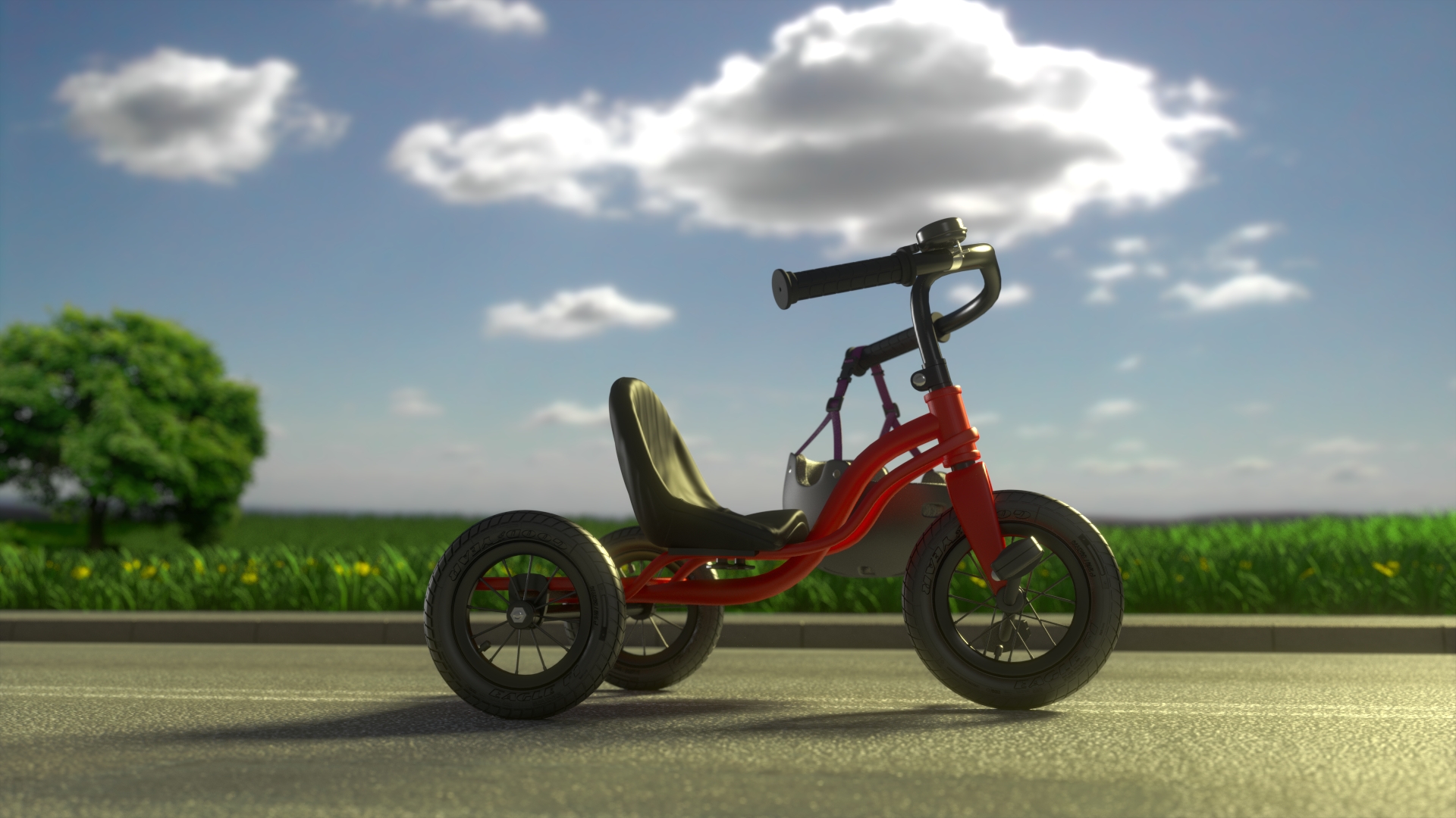 Download Vehicle Tricycle HD Wallpaper