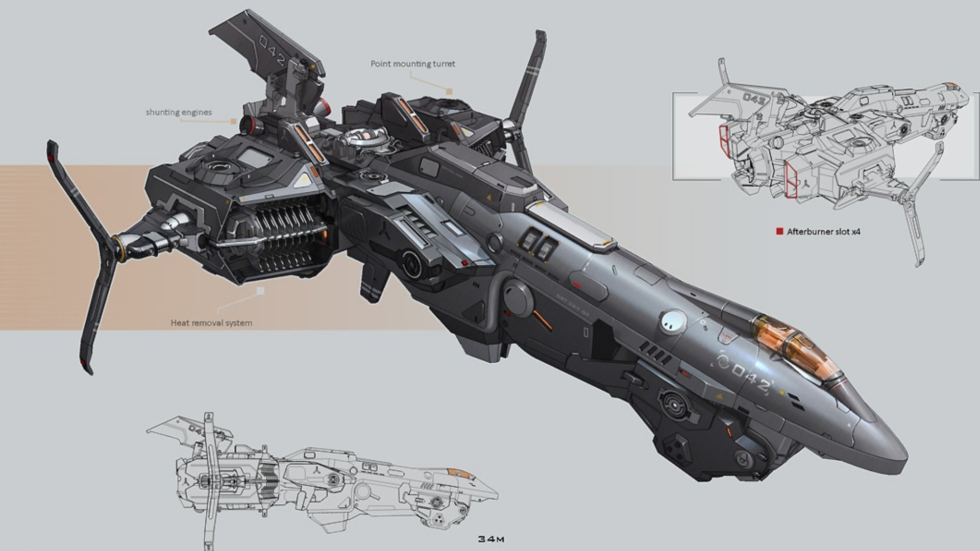 Download Sci Fi Spaceship HD Wallpaper