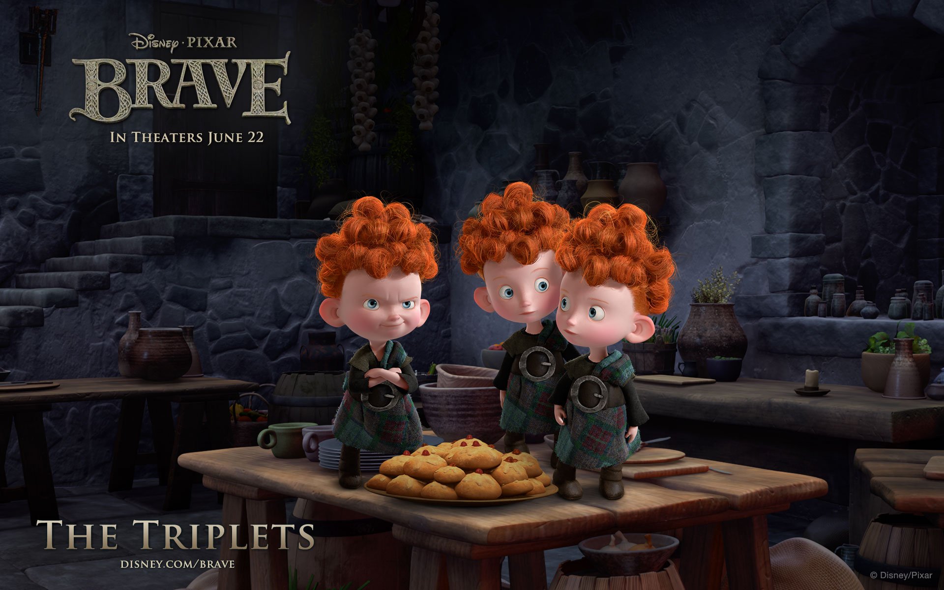 Brave Triplets: Hamish, Hubert & Harris HD Wallpaper from Disney Pixar ...