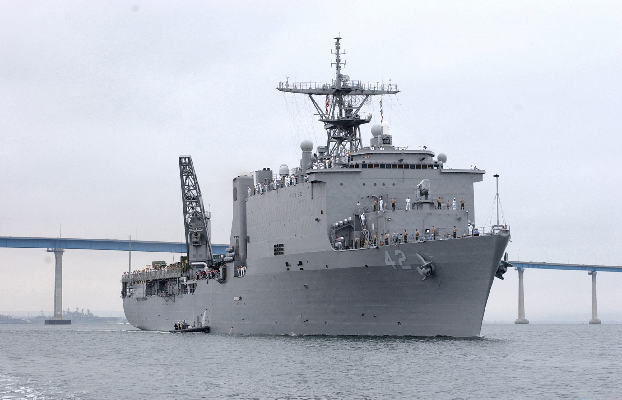 HD Military Warship on Patrol: Powerful Naval Vessel Wallpaper