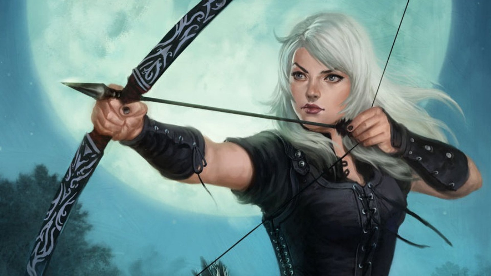 Moonlit Fantasy Archer HD Wallpaper