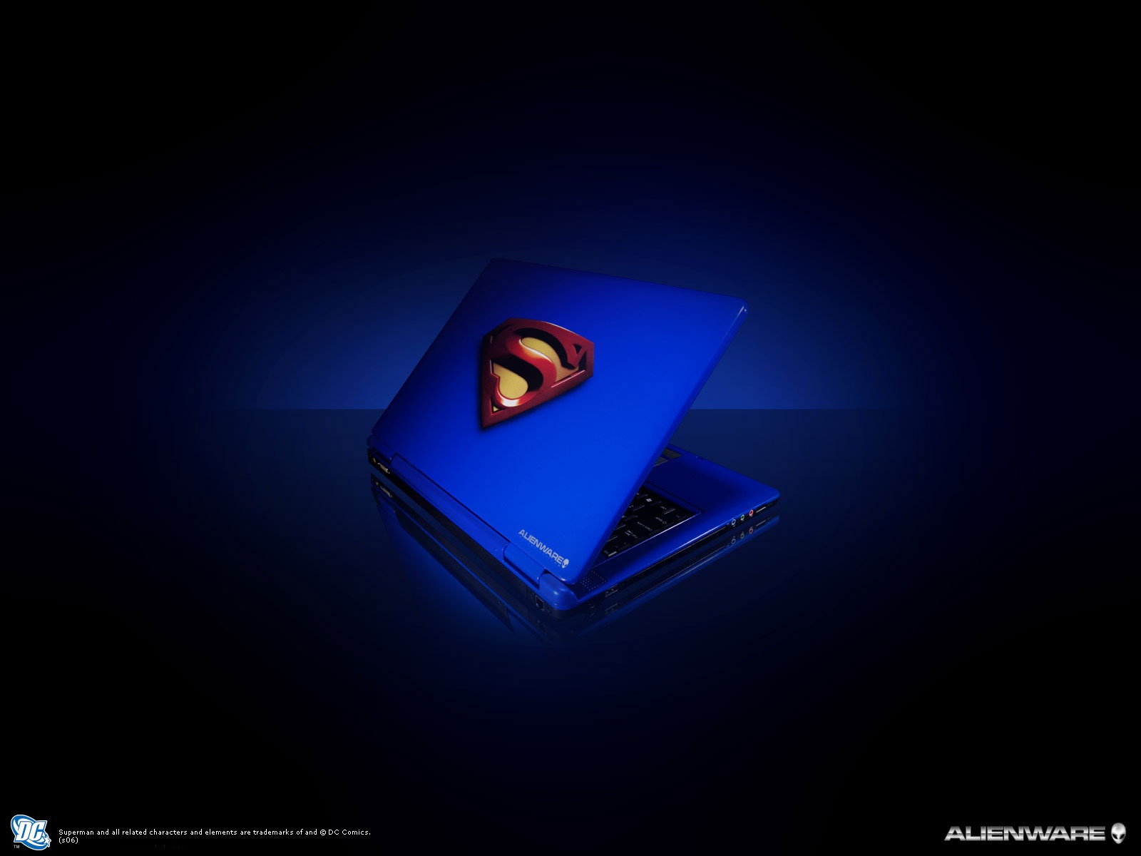 Download Superman Technology Alienware Wallpaper