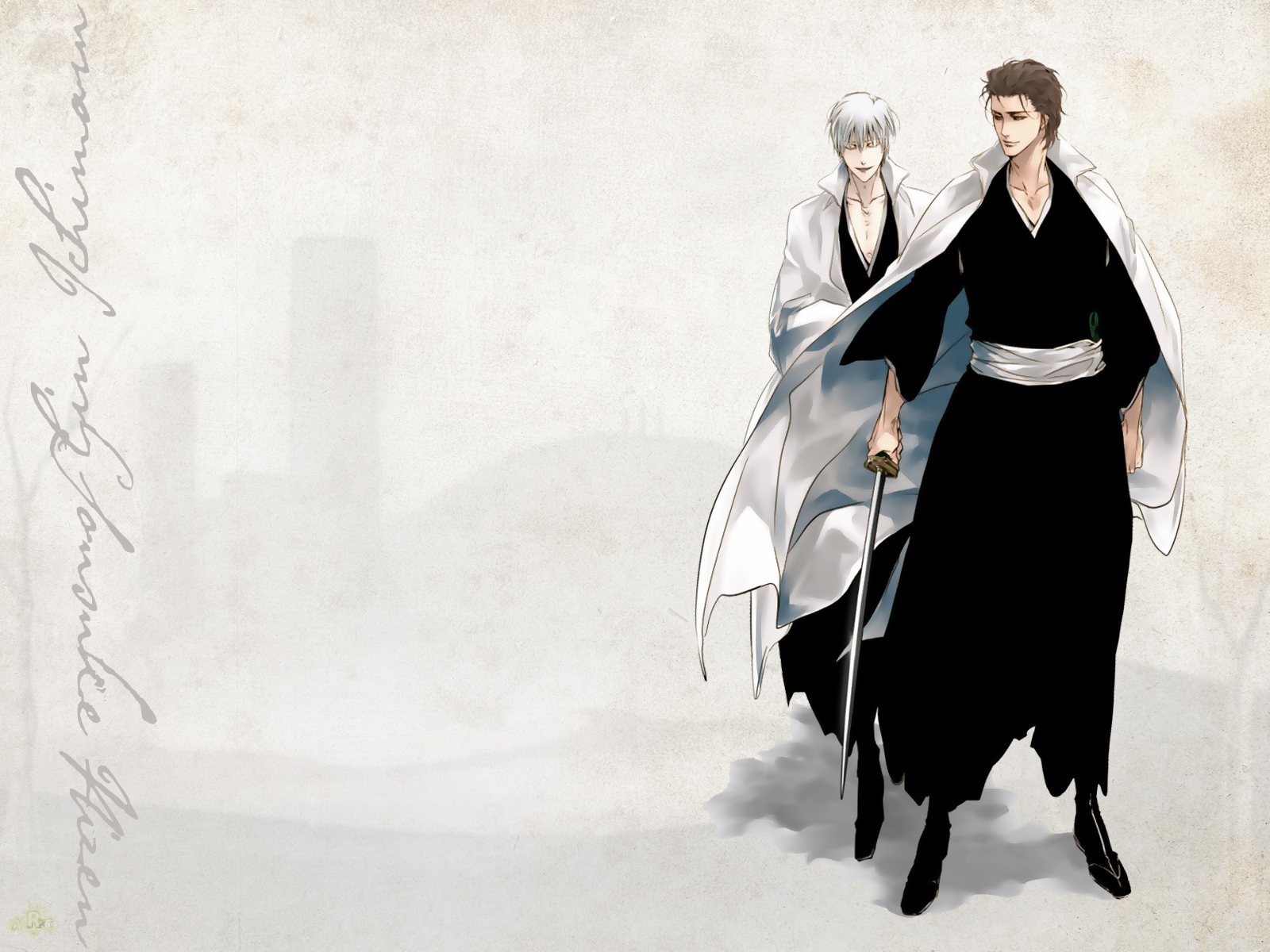 Bleach HD Wallpaper: Sōsuke Aizen & Gin Ichimaru in Elegance
