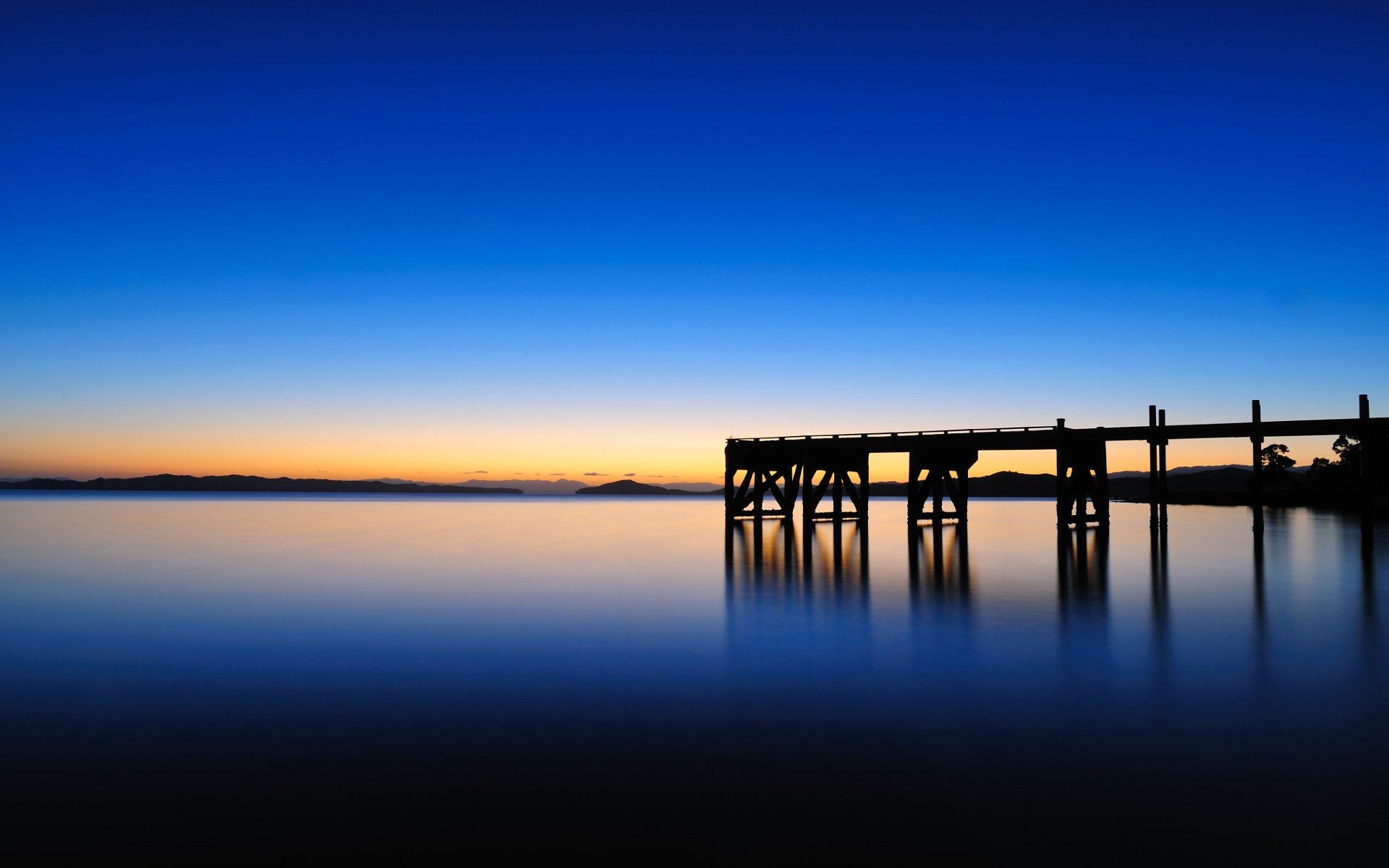 HD Pier at Dusk — Serene Man-Made Waterfront Wallpaper | 1920x1200 ...