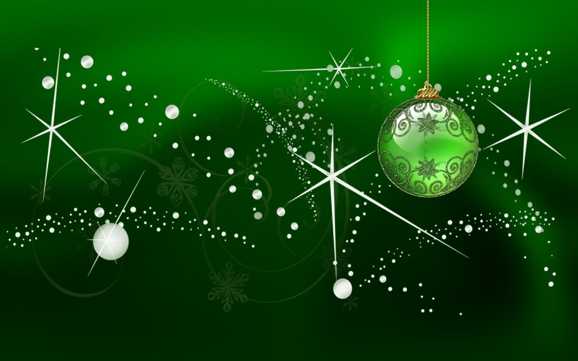 HD Wallpaper: Festive Green Christmas Ornaments for the Holiday Season