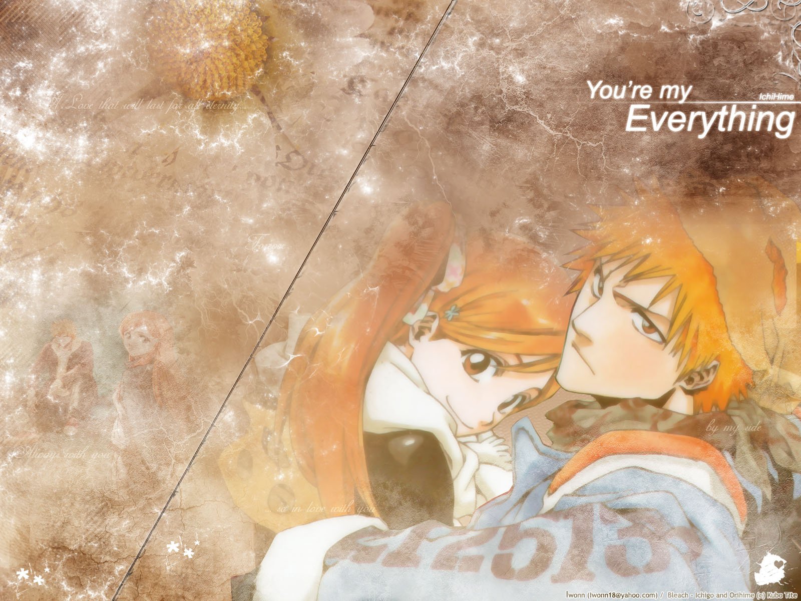 Download Orihime Inoue Ichigo Kurosaki Anime Bleach Wallpaper ...