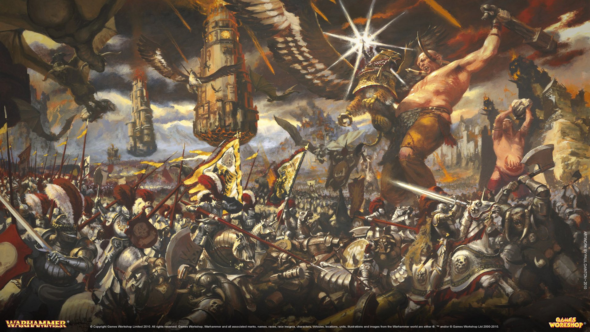Epic Warhammer Battlefield: HD Video Game Wallpaper Showcase